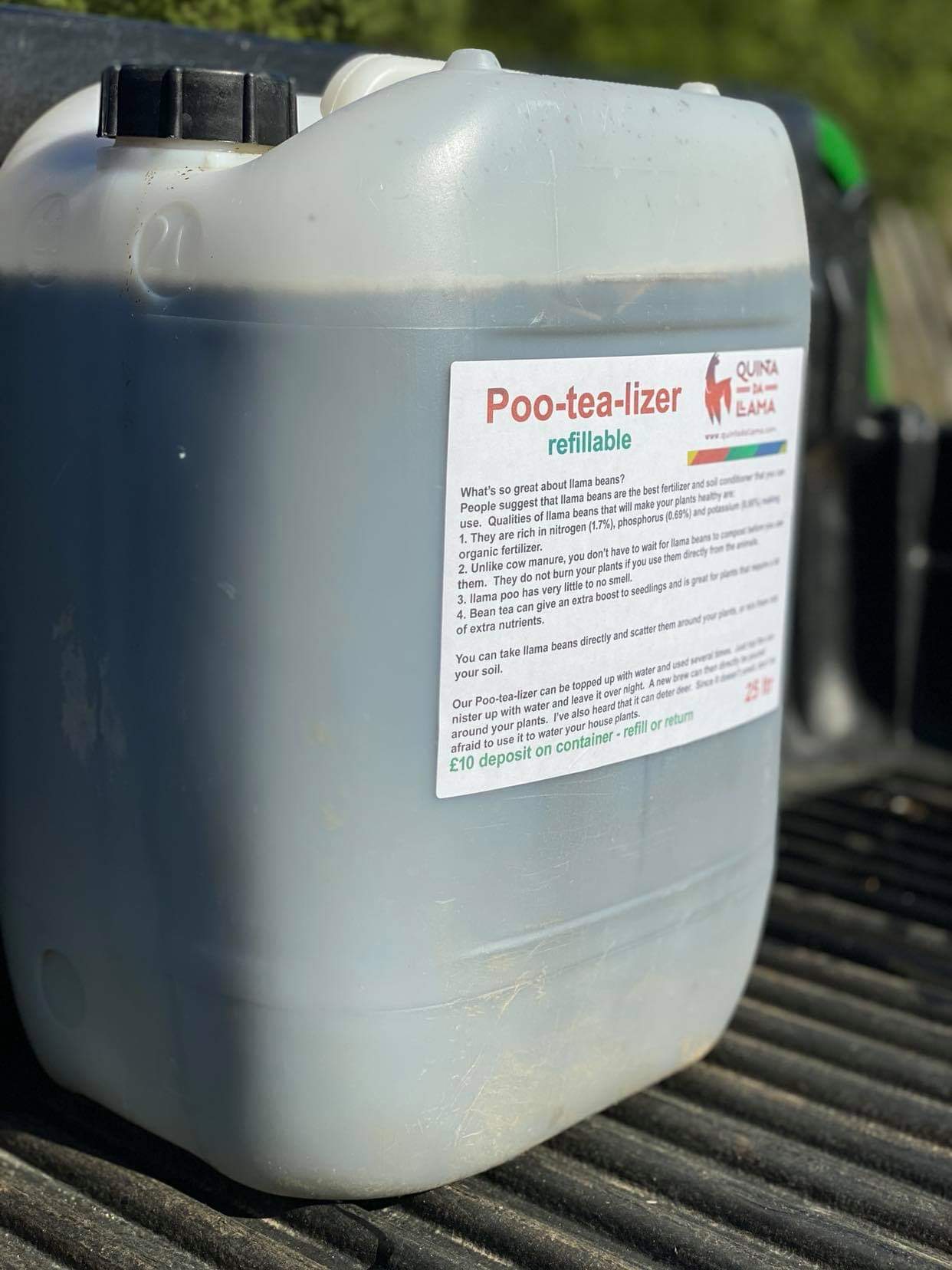 Poo-tea-lizer - Llama-Poo-Fertilizer - Quinta Da Llama